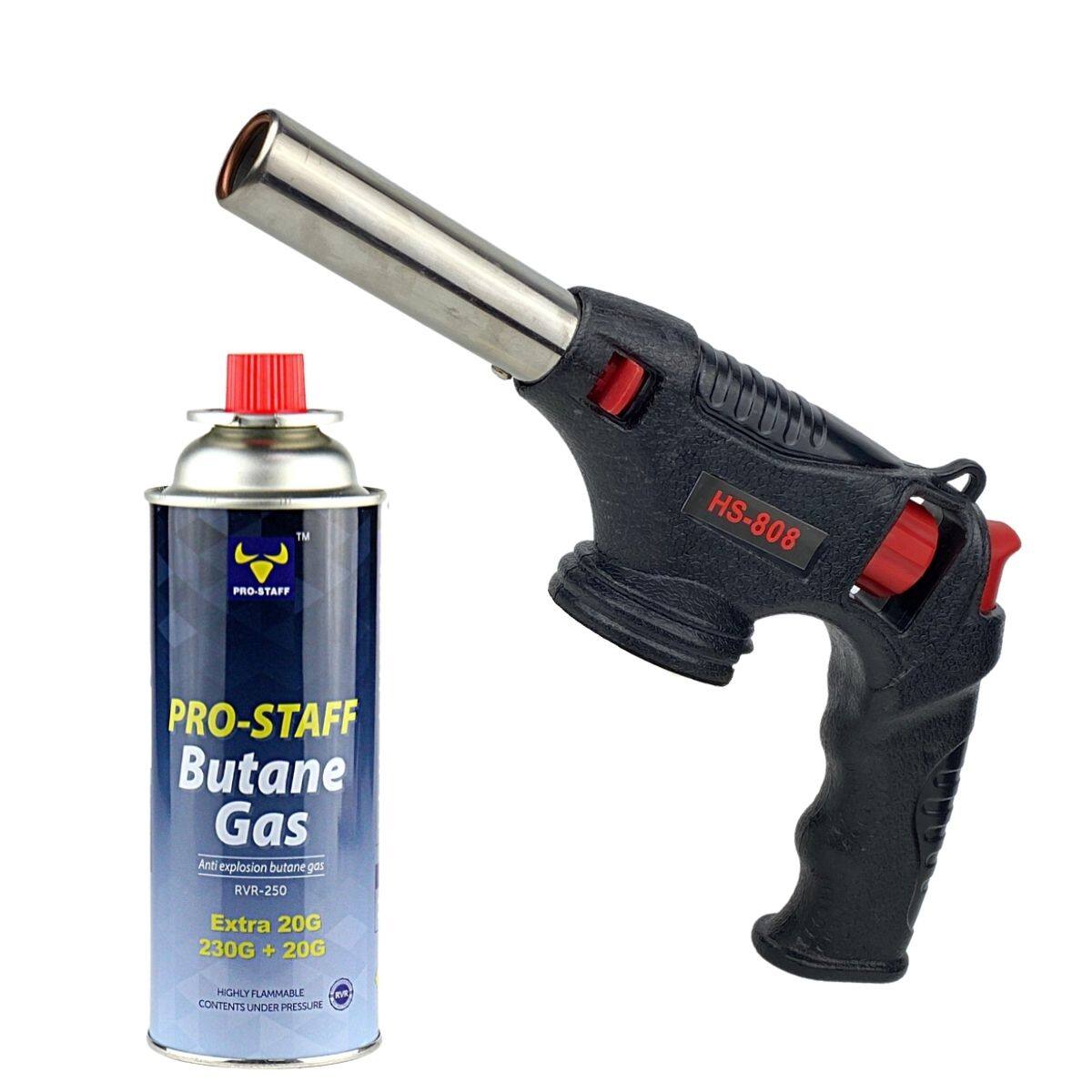 HS-808 Multipurpose Gas Torch Camping Butane Burner Welding Fire Maker Flame Gun Baking Cooking ...