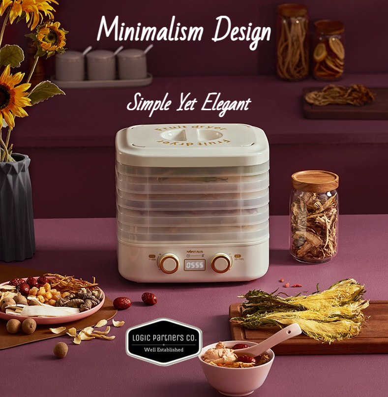 Nintaus 5 Trays Electric Timer Food Dehydrator Digital Display ...