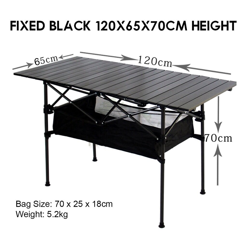 Outdoor Height Adjustable Folding Aluminium Table Portable All Terrain ...