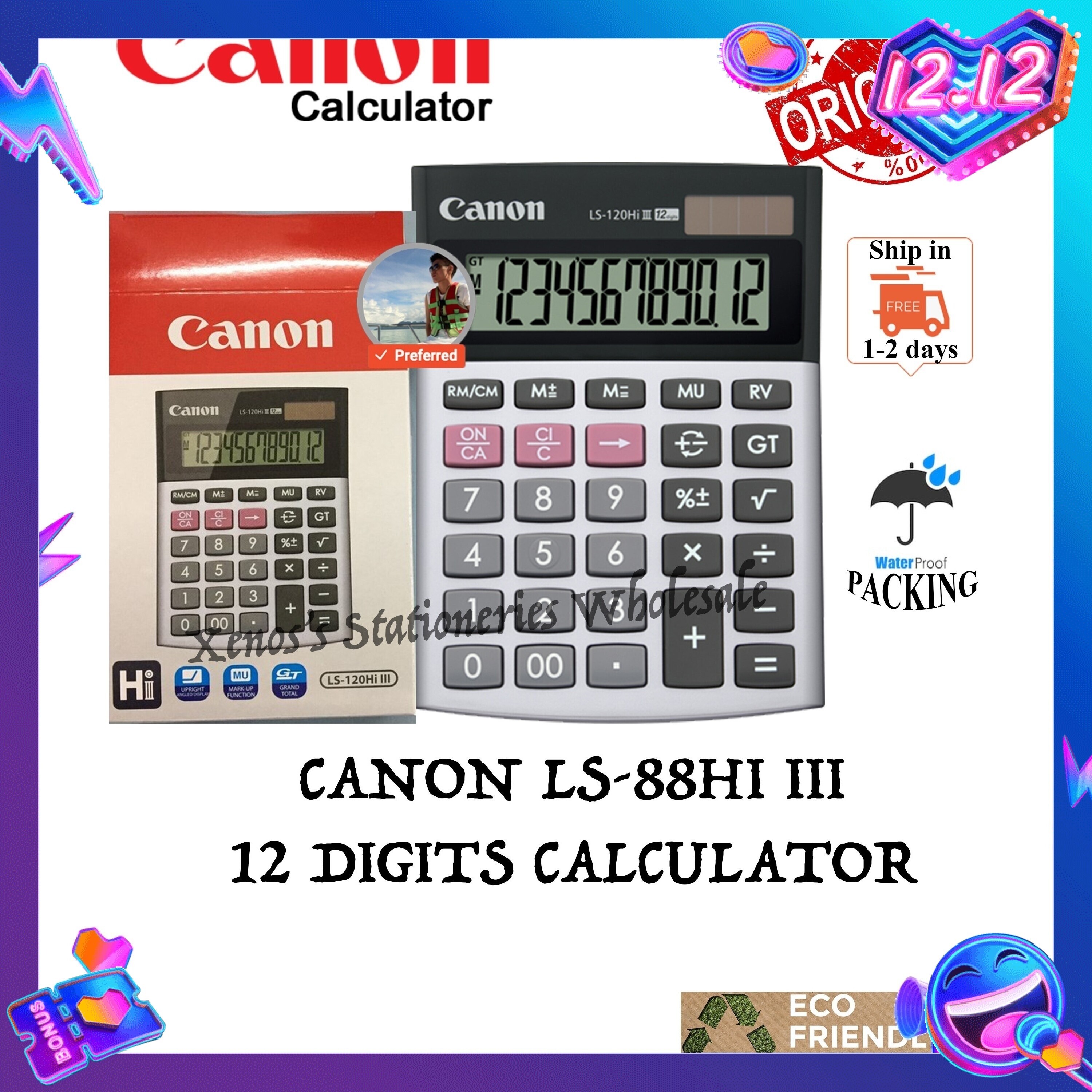 *Original* Canon LS-120Hi III Calculator / LS120 / LS 120 *Ready Stock ...