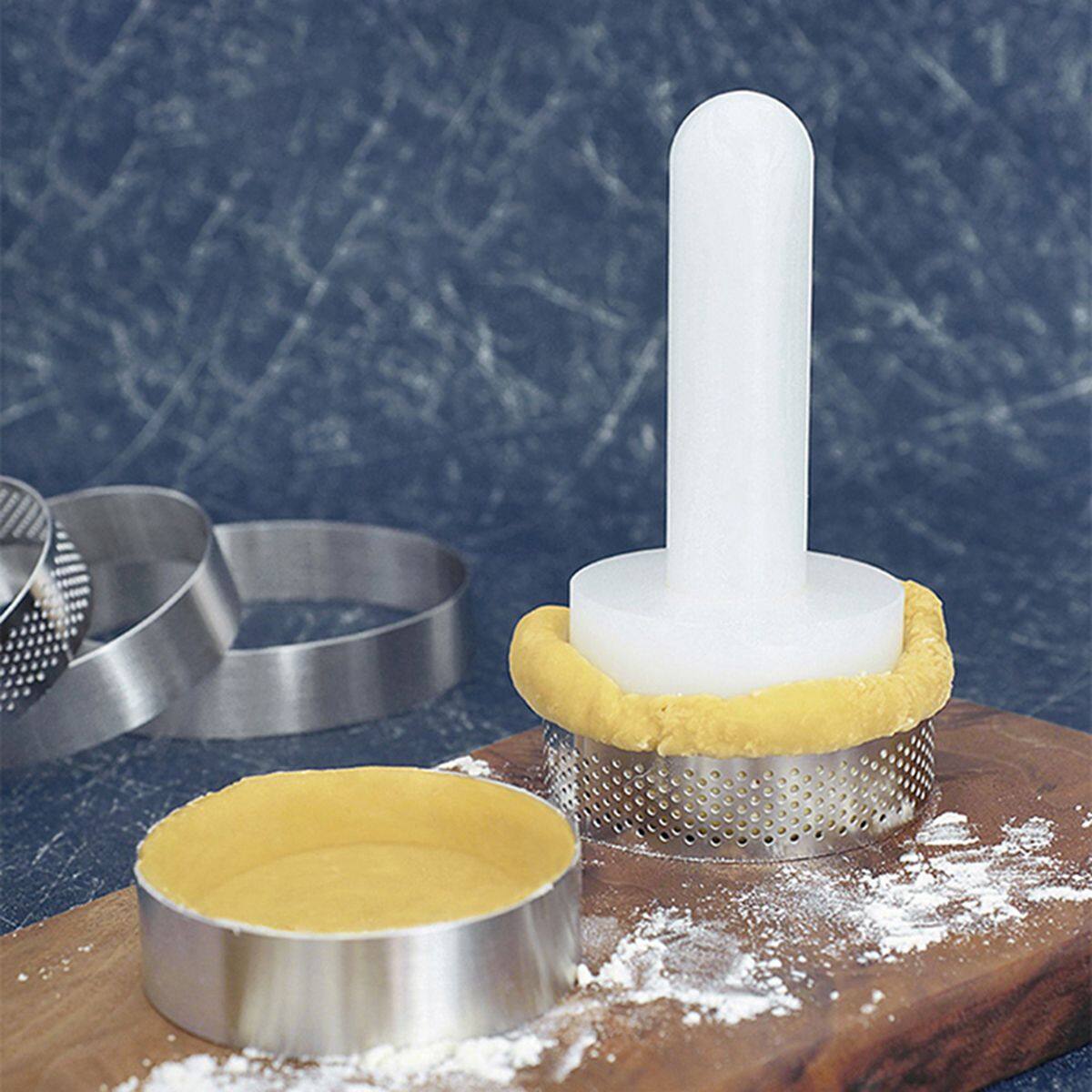 สวนขนมพายเบเกอรี่แบบพกพา Shaping Pastry Tools เค้ก Pusher Tart Tamper ...