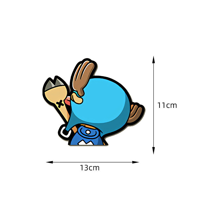 EasyMoGo One Piece Luffy Car Sticker Scratch Covering Front Bumper ...