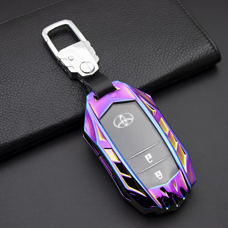 ZR For Zinc Allloy Smart Car Key Fob Cover Case For Toyota Harrier ...