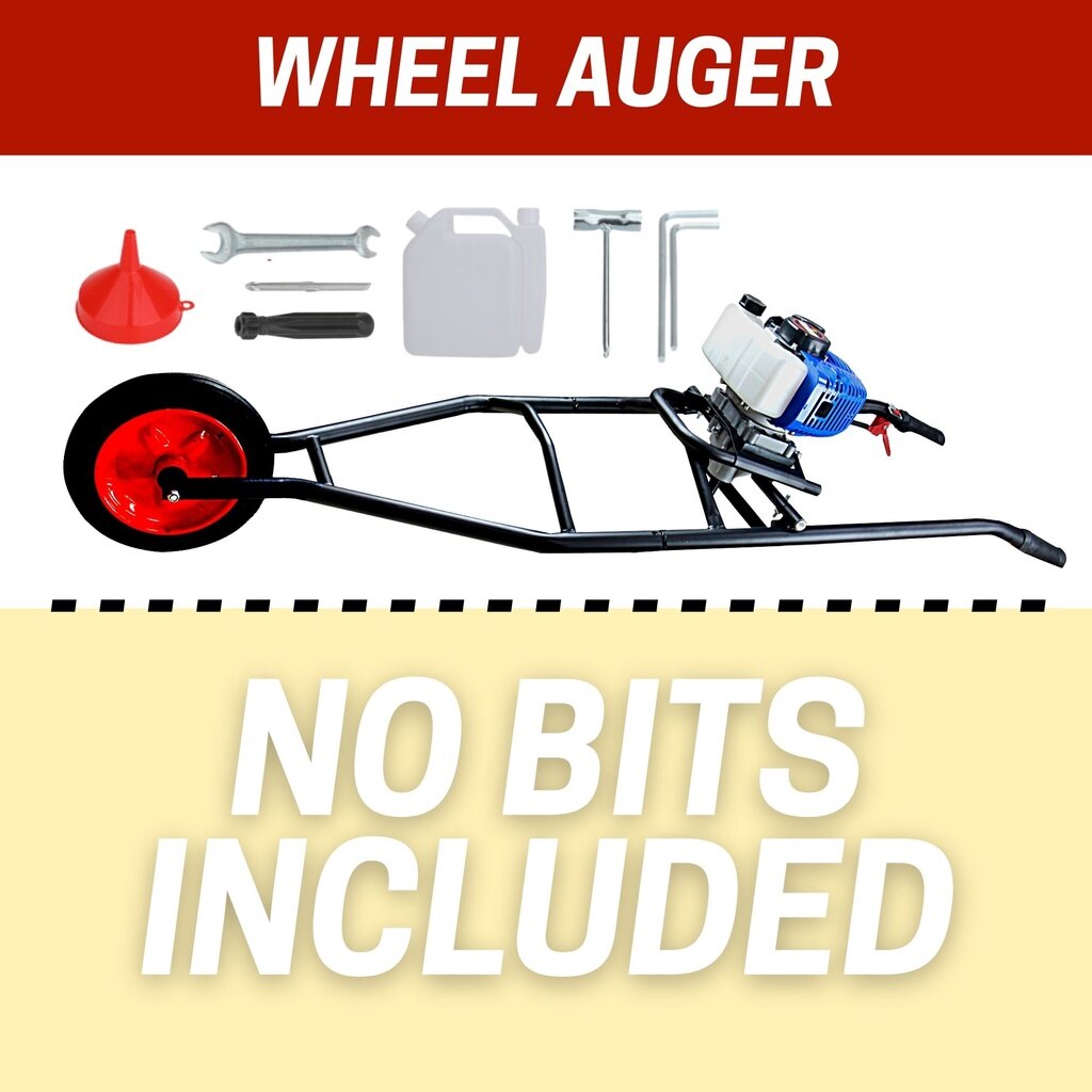 X-Force Wheel Auger Machine 52cc 2-Stroke Making Holes Garden Beroda ...