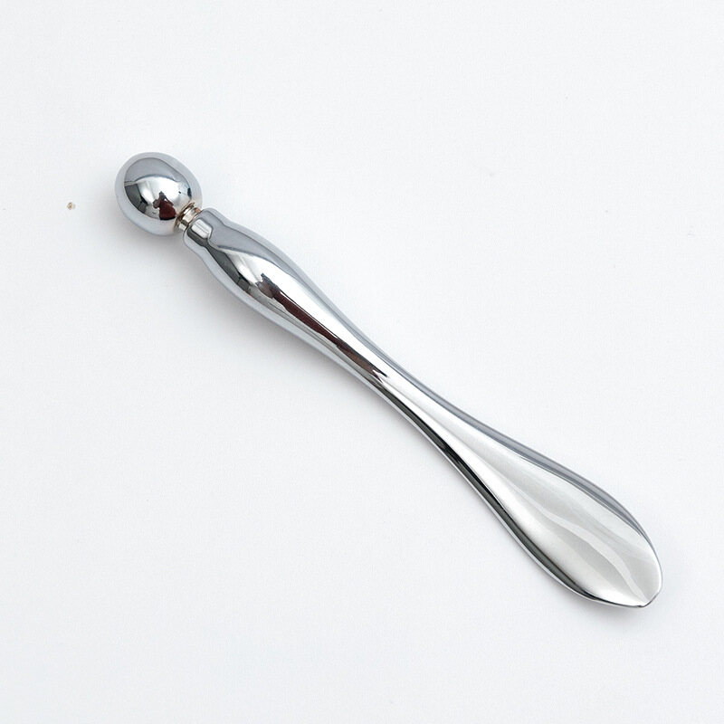 Metal Face Massage Stick Anti Wrinkle Eye Cream Applicator Mask Mixing ...