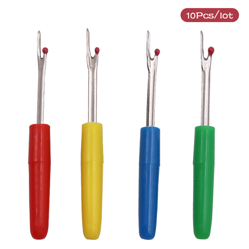 HONG 10Pcs ที่จับพลาสติก Craft เครื่องตัดด้าย Seam Ripper Stitch ...