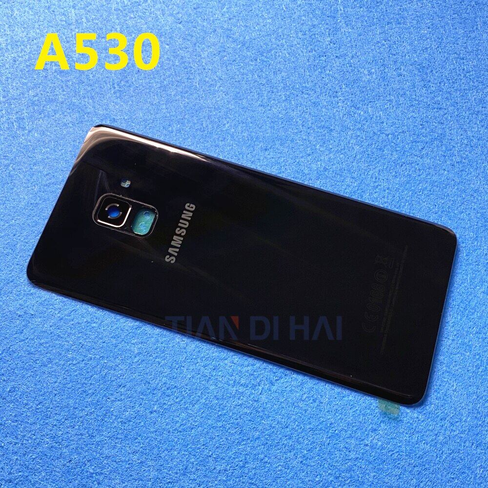 A8กระจกด้านหลังสำหรับ Samsung Galaxy A8 Plus A8 + A730 A730F A8 A530 A530F 2018กรอบหลังแบตเตอรี่ ...