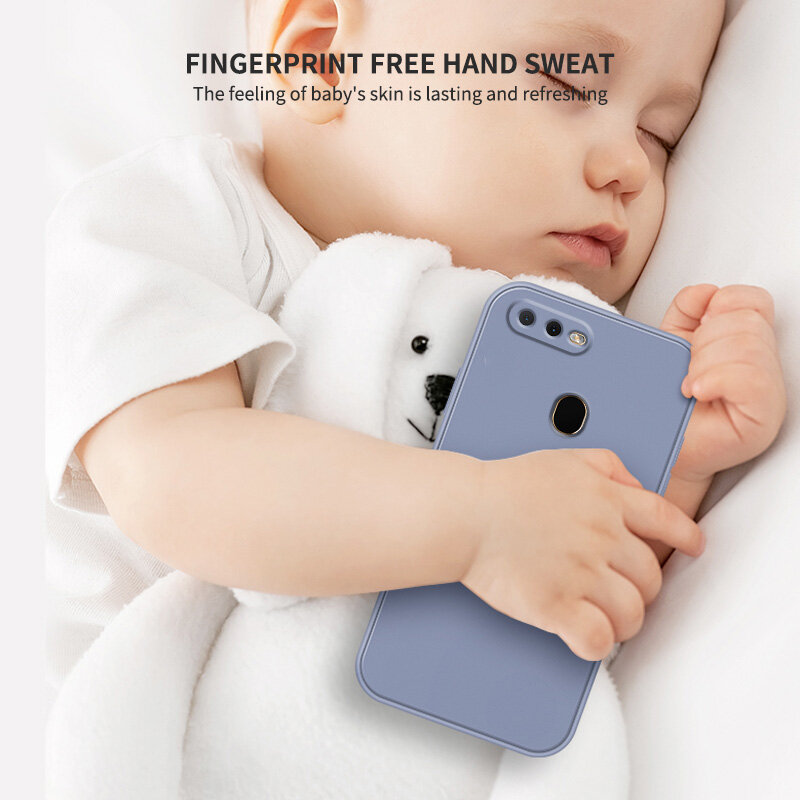 QAWSEDR สำหรับ OPPO A5S A12 A7 2018 A11K F9 Pro Carema ป้องกันสแควร์ตรง ...