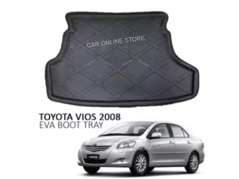 Toyota Vios 2008 EVA Copolymer Car Boot Tray Luggage Cargo Trunk Tray ...