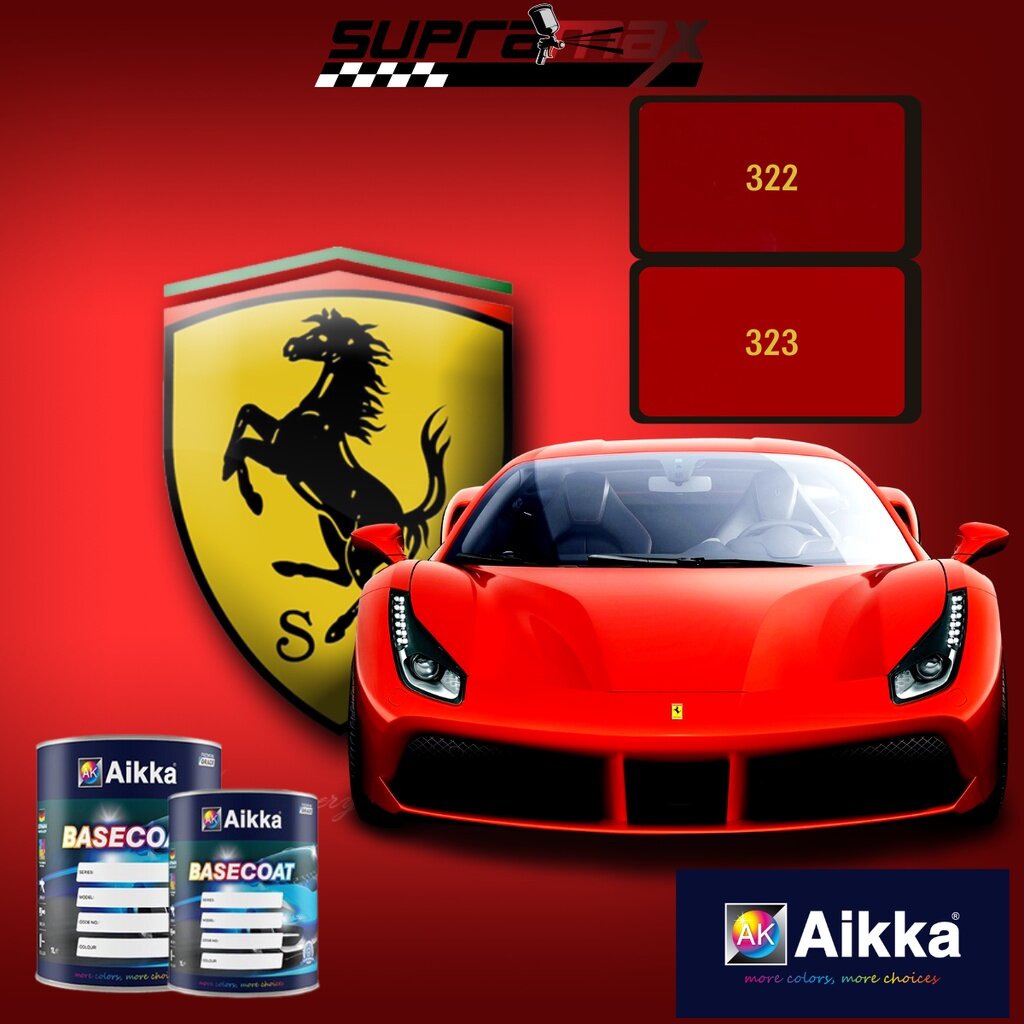 Ferrari Red AIKKA 2K Car Paint Basecoat/ Car Motor Body Paint- Rosso ...