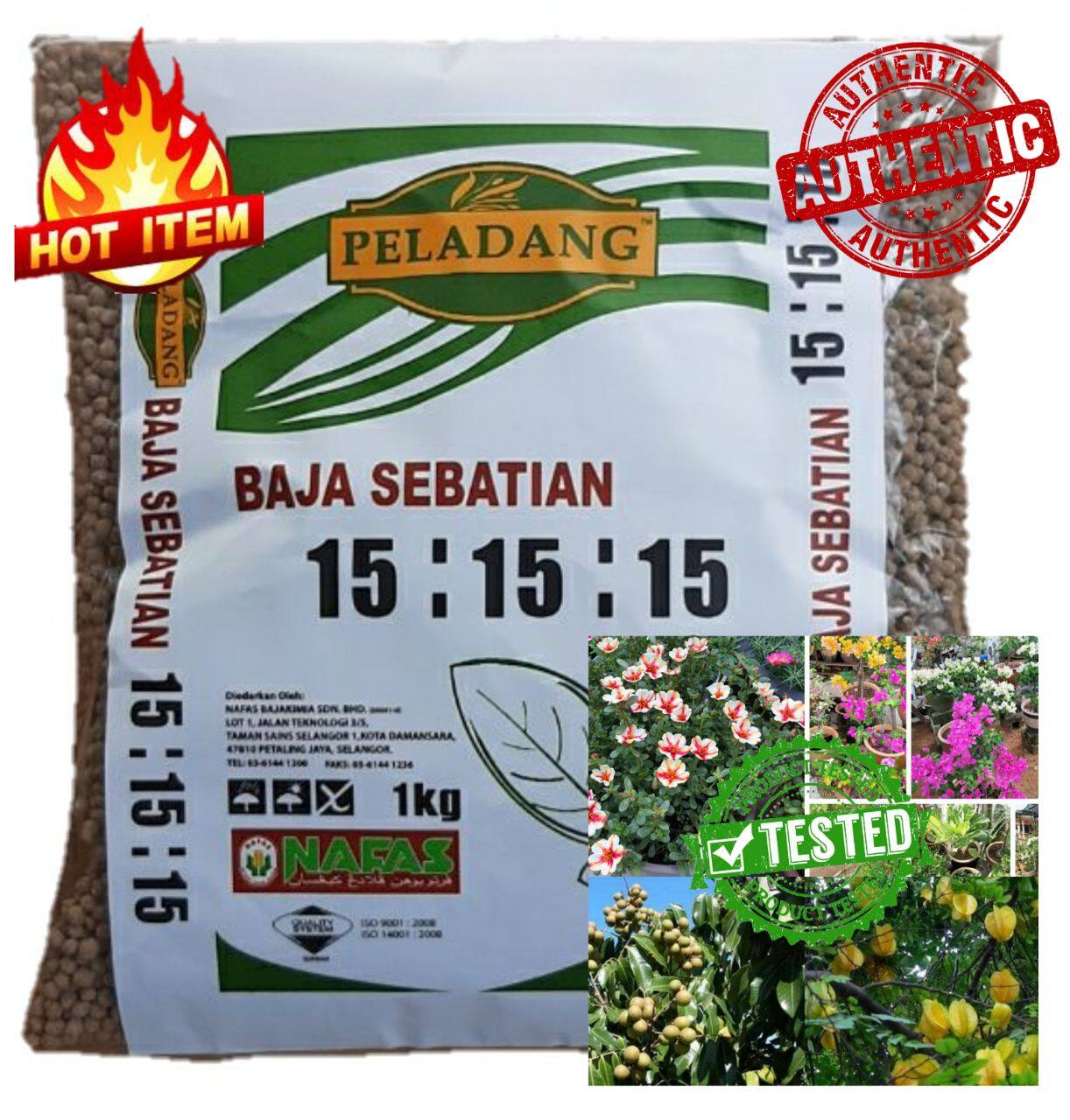 [ Ready Stock ] Baja Pertumbuhan NPK 15:15:15 - Baja Sayur, Baja Bunga ...