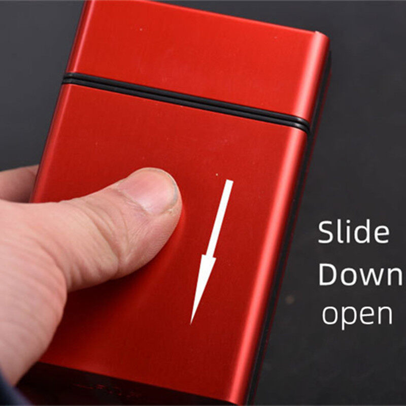 Light Aluminum Cigarett Case Metal Shell Waterproof PC Tobaco Container ...