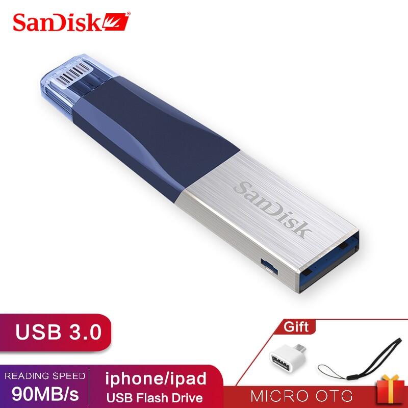 TOPiXPAND 100Sandisk USB 3.0 OTG Flash Drive 32GB 64GB Lightning to ...