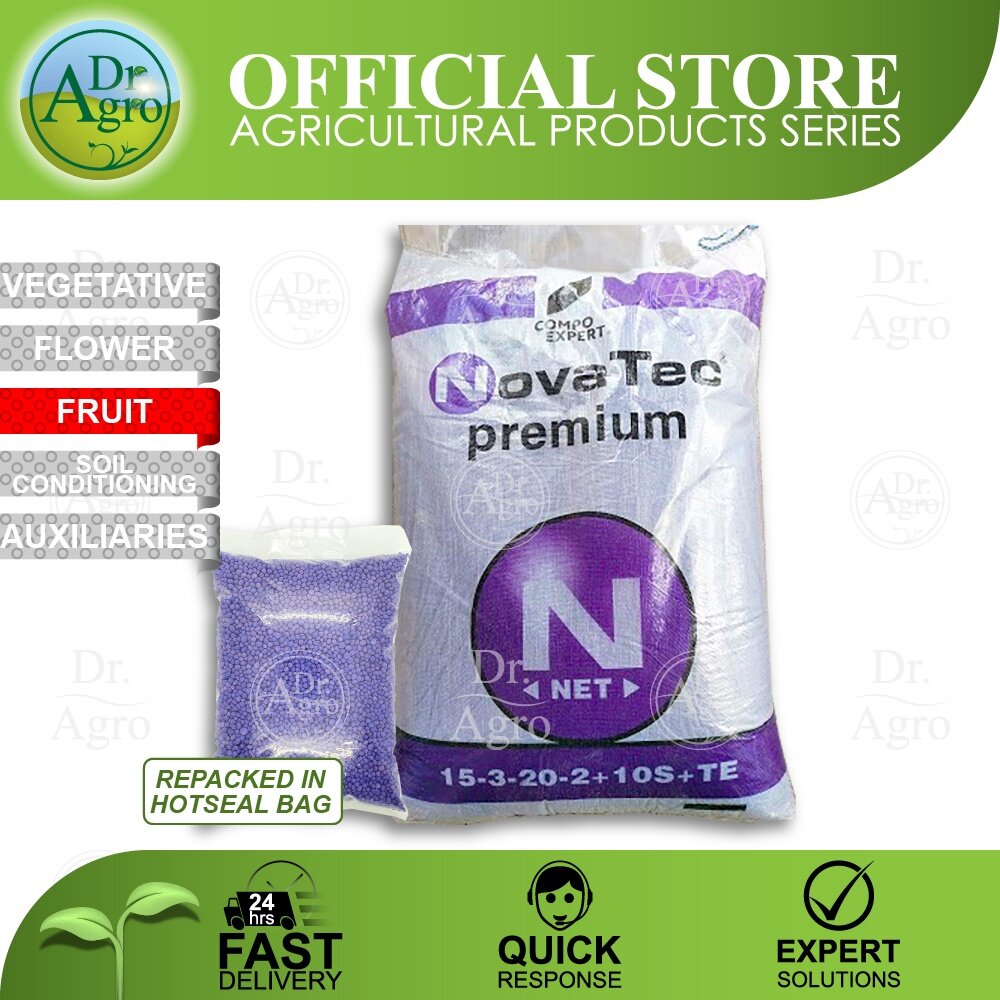 ♬Dr. Agro 1kg NovaTec® Premium 15-3-20(+2+TE) Baja Buah Ungu 膨果紫肥王 ...