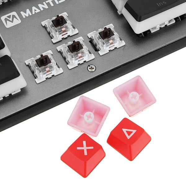 4Pcs ทิศทาง Keycap R1 OEM Backlit ชี้ Keycaps 4ปุ่ม DIY สำหรับ Gaming ...