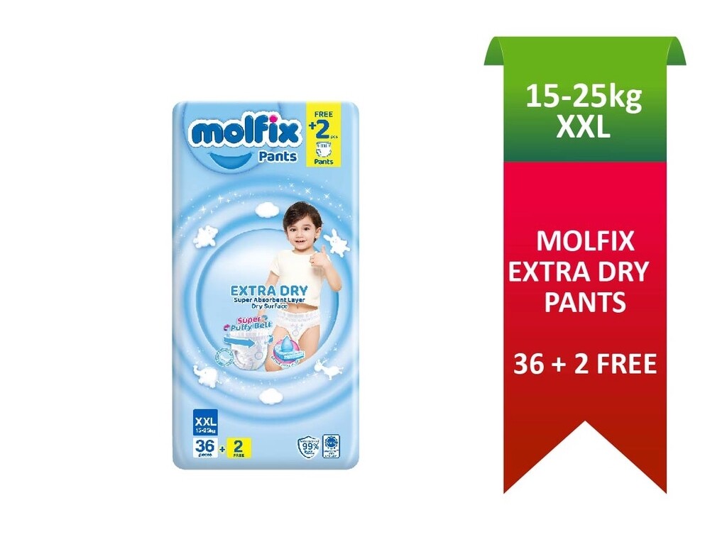 Molfix Extra Dry Pants Jumbo Pack ( S/M/L/XL/XXL ) | Lazada