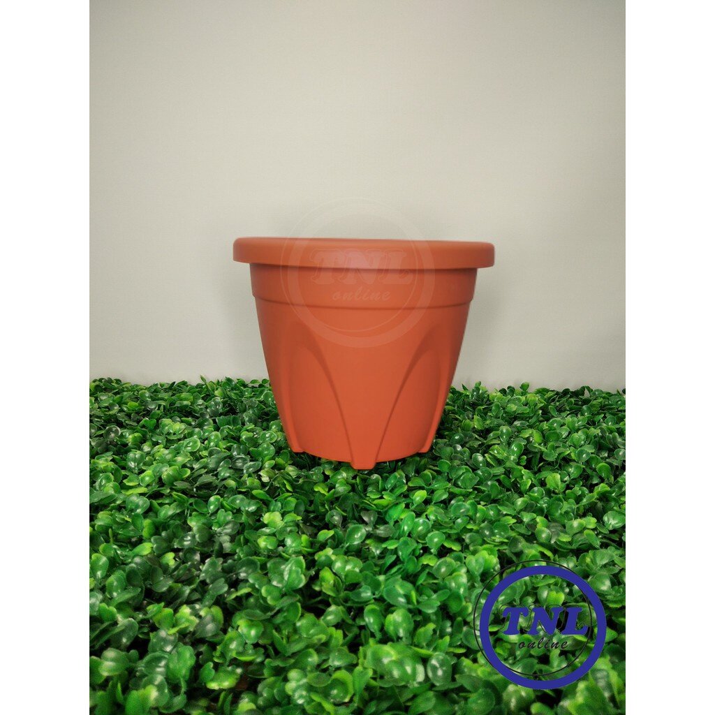 BABA AR-180 18CM ROUND PLASTIC FLOWER POT PASU BUNGA PLASTIK | Lazada