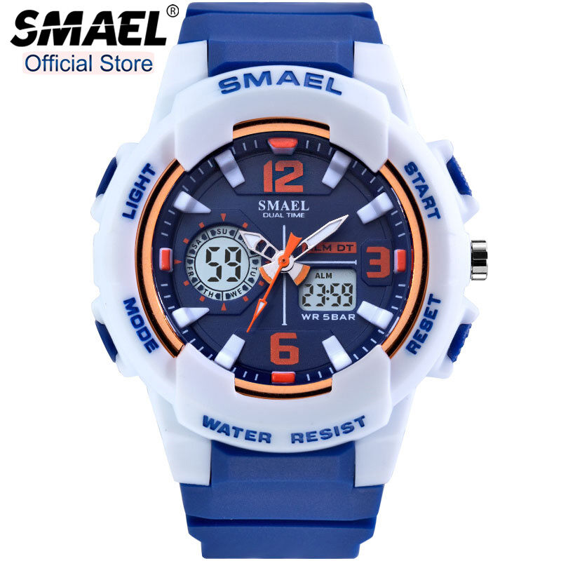 SMAEL Mens Date Watches Fashion Top Brand Luxury LED Chronograph Casual ...