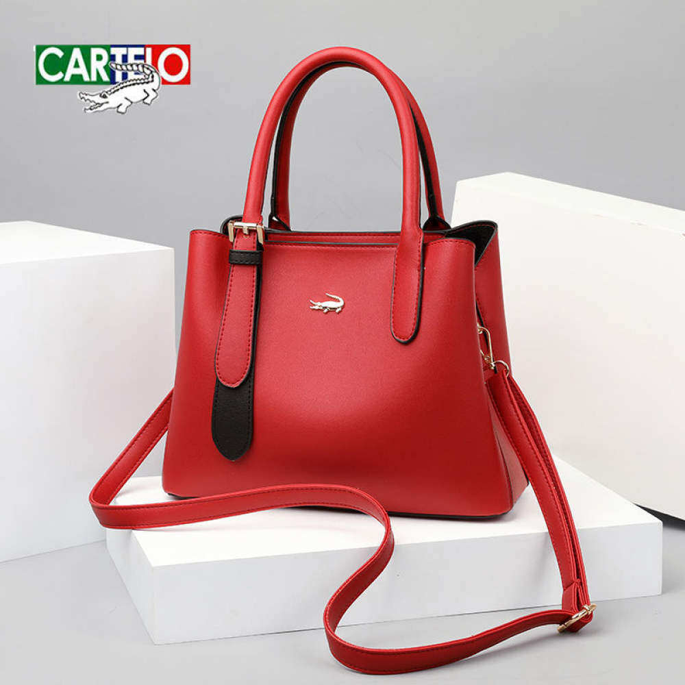 กระเป๋า สตางค์ ญCARTELO กระเป๋าถือหญิง 2021 แฟชั่นใหม่กระเป๋าสะพายบรรยากาศสบาย ๆ ป่ากระเป๋าแนว ...