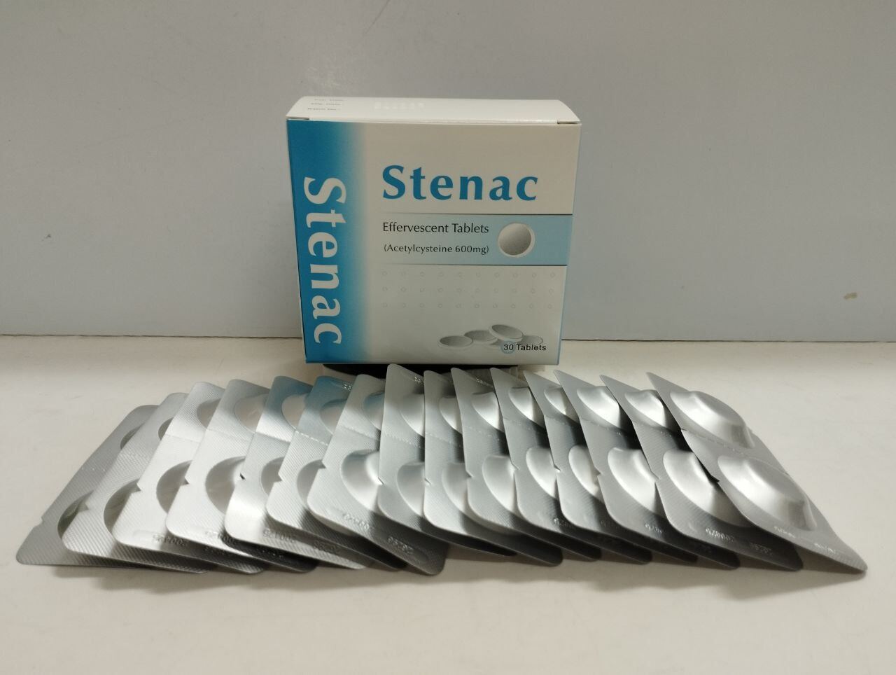 Stenac Effervescent Tablets (Acetylcysteine 600mg) 10 Tablets / 30 ...