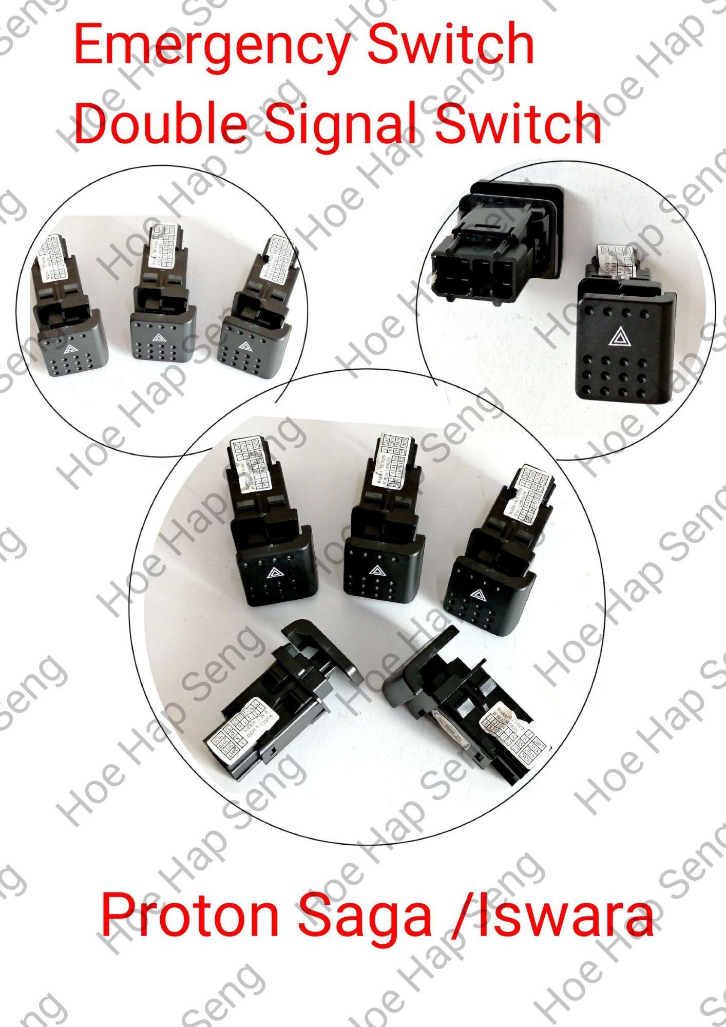 Proton Saga /Iswara Emergency Switch /Double Signal Switch | Lazada