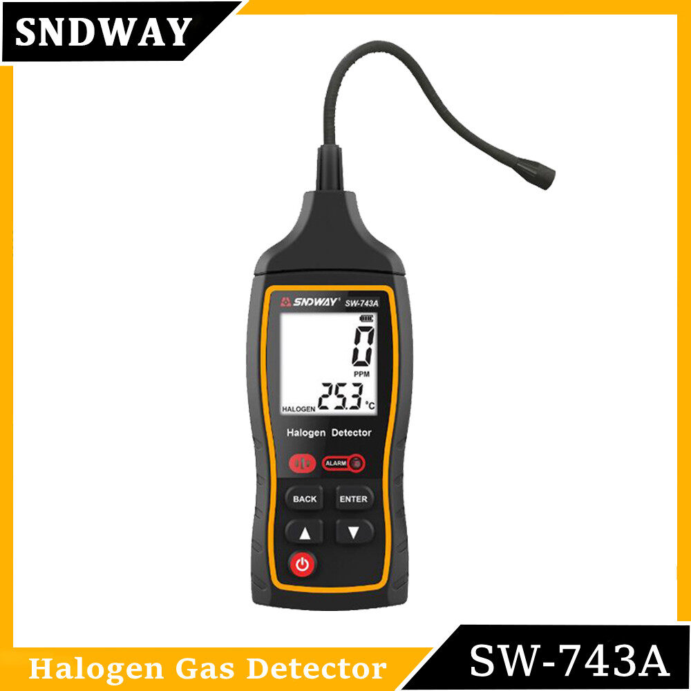 SNDWAY SW-743A Halogen Leak Detector Refrigerant Gas Car Air ...