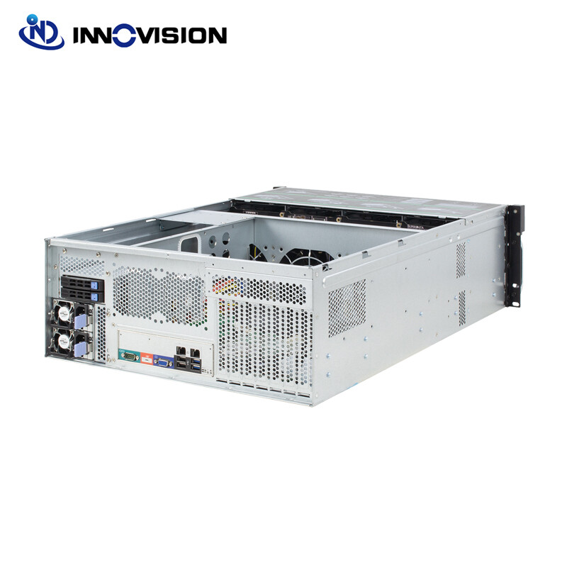 Superขนาดใหญ่เก็บ24ช่อง4U 650มม.ความลึกRack Hot Swap NVR NAS Server ...