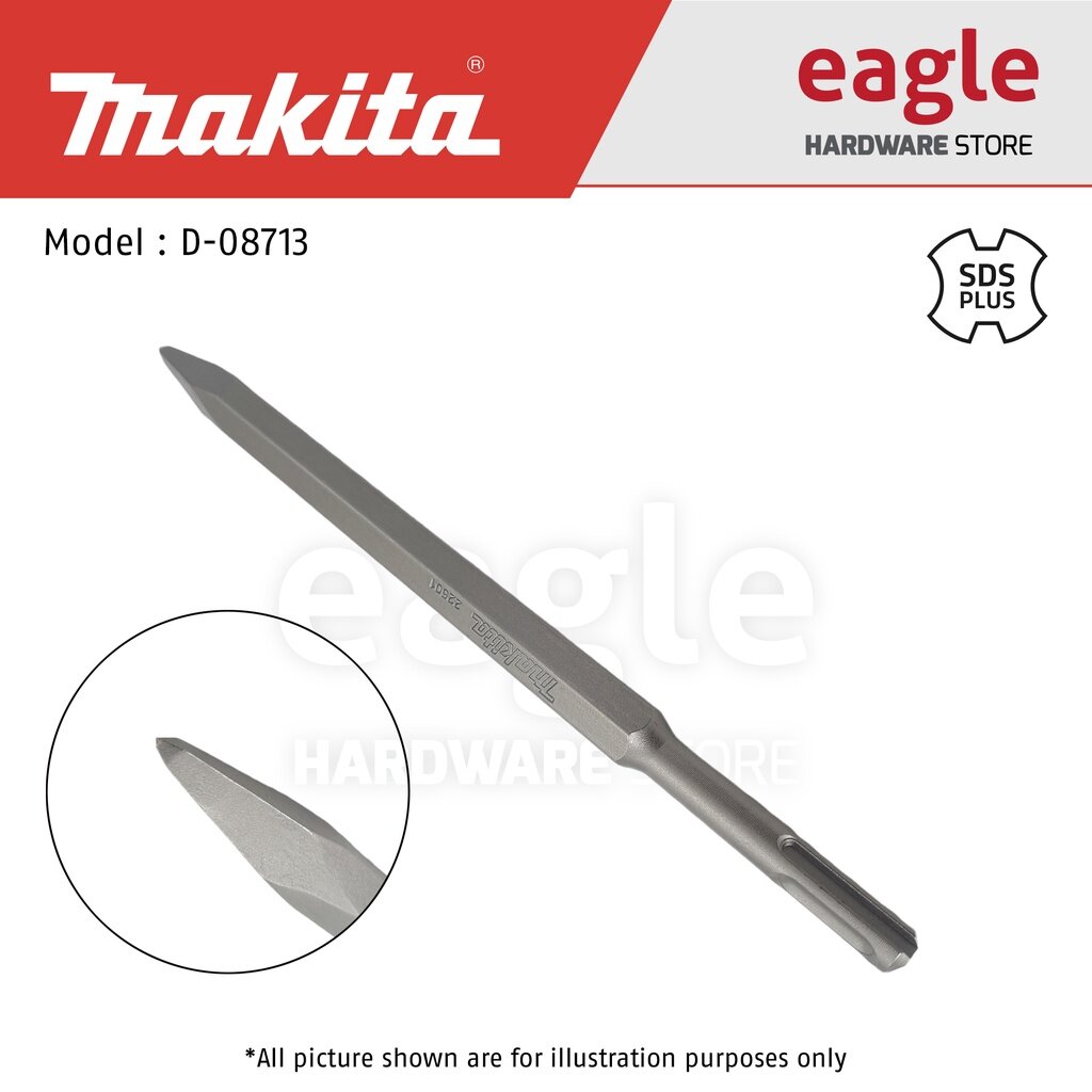 Makita D-08713 250mm Bull Point, SDS-Plus | Lazada