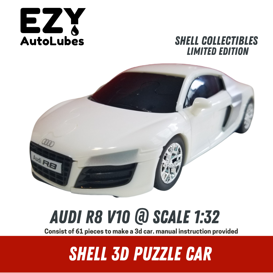 Shell V-Power Nitro - Audi R8 V10 Puzzle Toy Car 1:32 (Shell 2020 ...