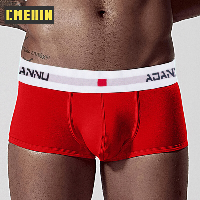 1 Pieces New Brand Cotton Sexy Men Underwear Boxer Trunks Quick Dry