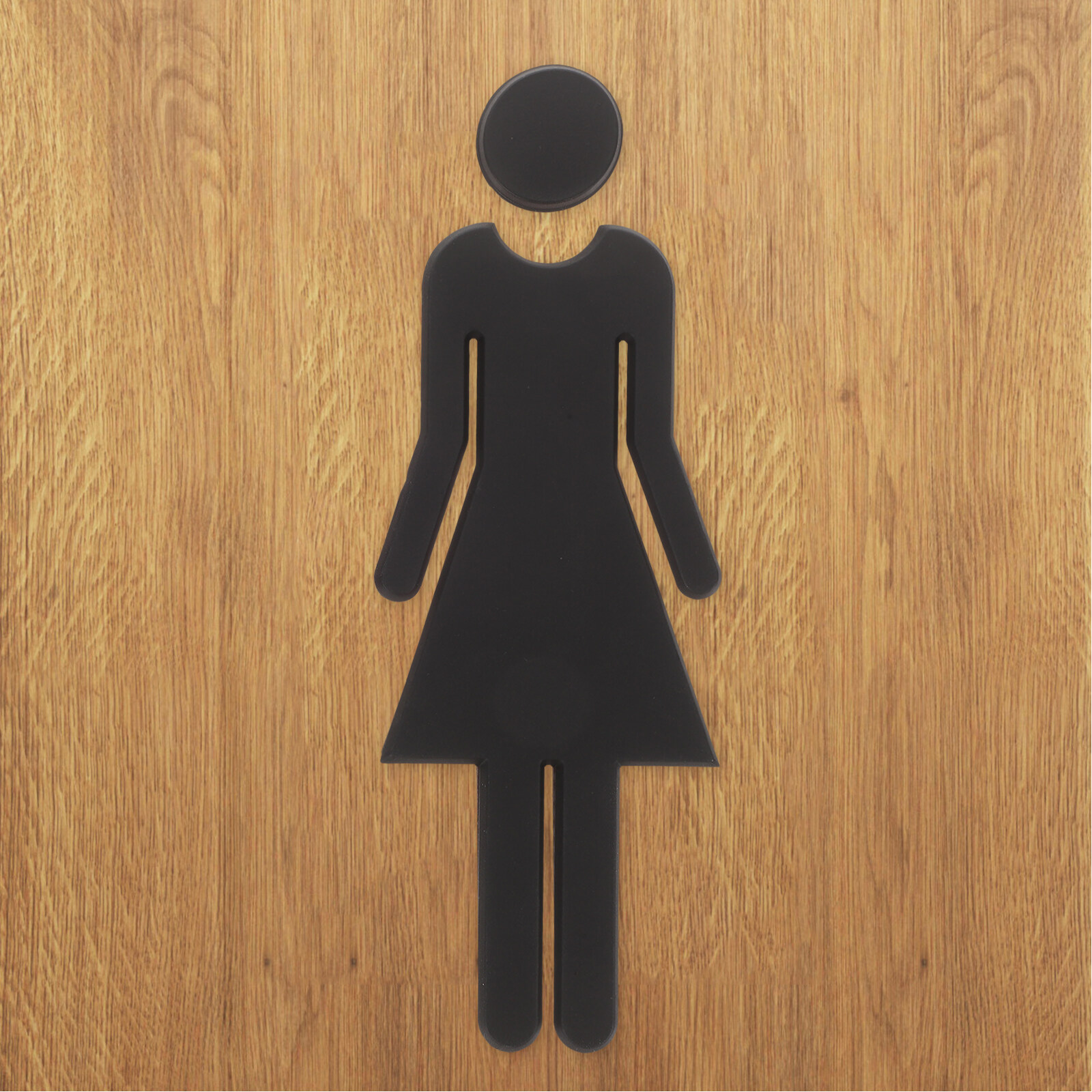 Hemoton 1 Pair Restroom Identification Signs Men Women Bathroom Signs ...