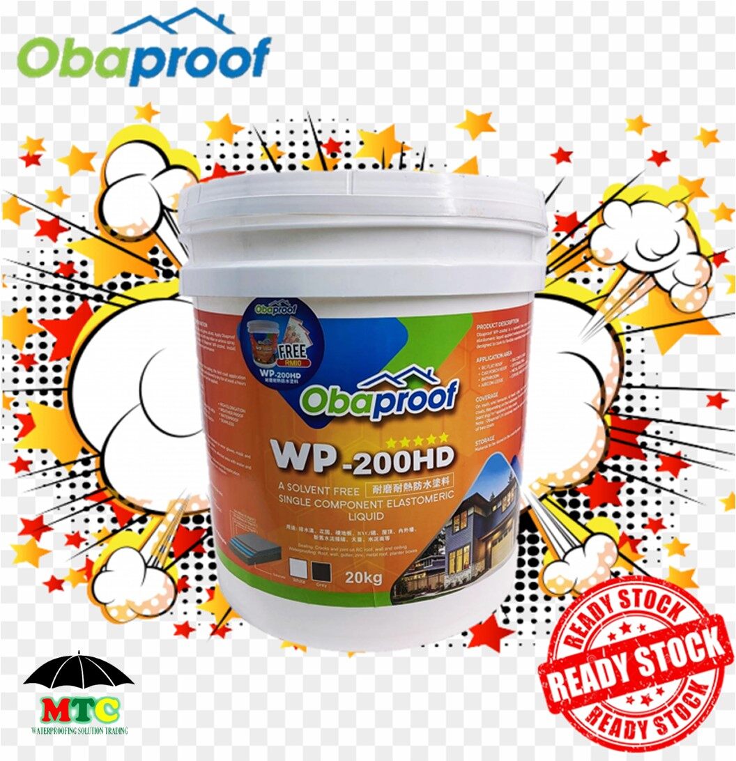 Obaproof WP200HD - Solvent Free Single Component Elastomeric Liquid ...