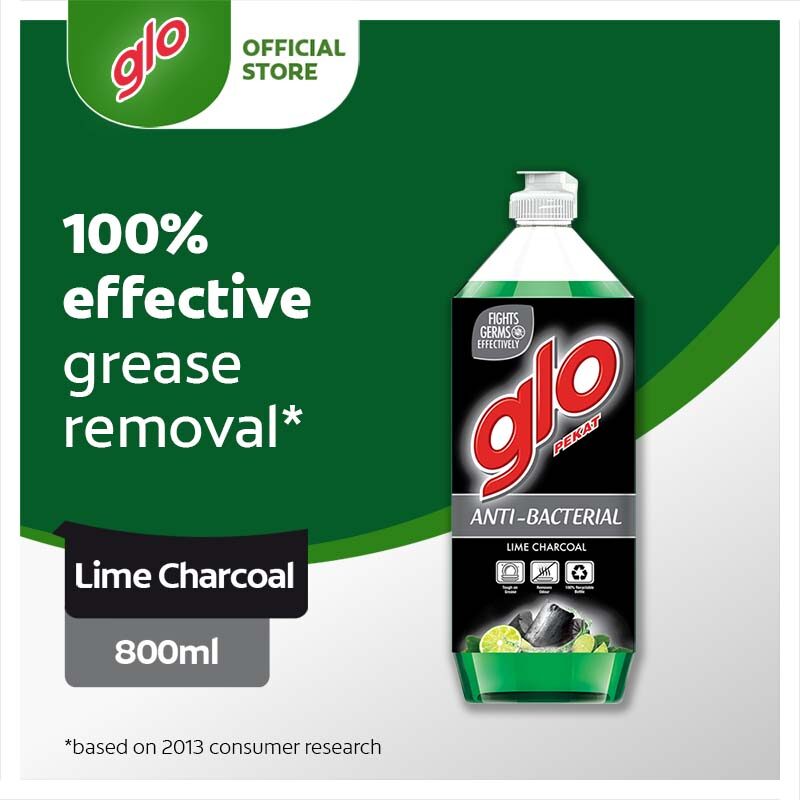 Glo Active Foam Lime Charcoal Dishwashing Liquid 800ml | Lazada