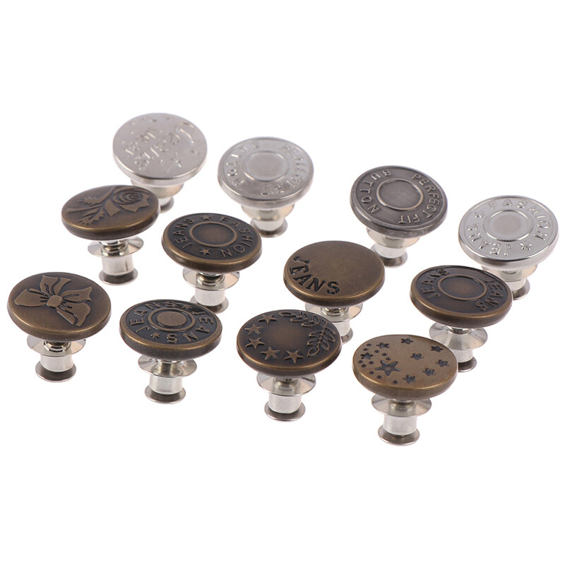 XS ⭐Hot Sale⭐17mm Metal Jeans Button Tack Snap Fastener Press Metal ...
