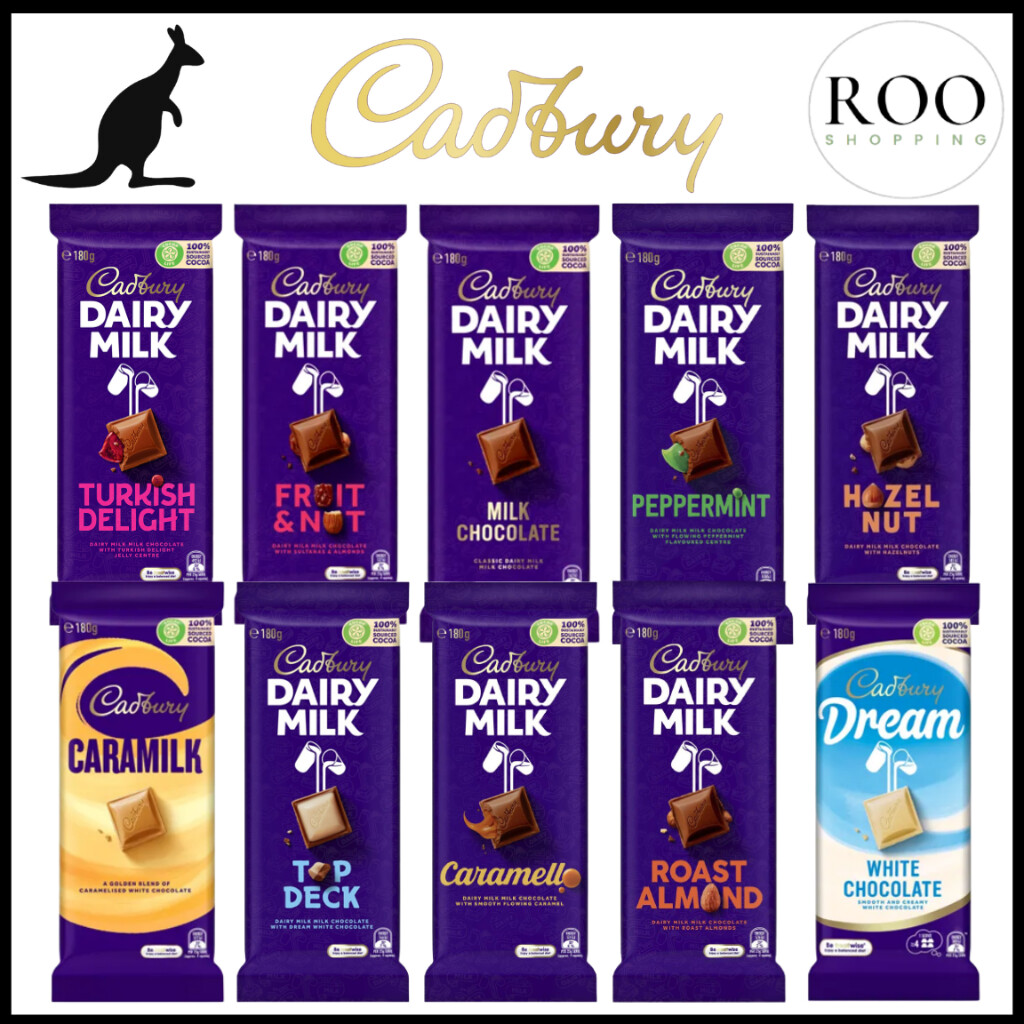 Cadbury Australia Dairy Milk Chocolate Block 180g | Lazada