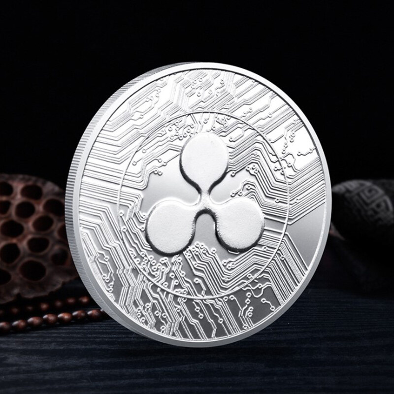【Flash Sale】1Pcs Plated Ripple Coin XRP CRYPTO Commemorative Ripple XRP ...