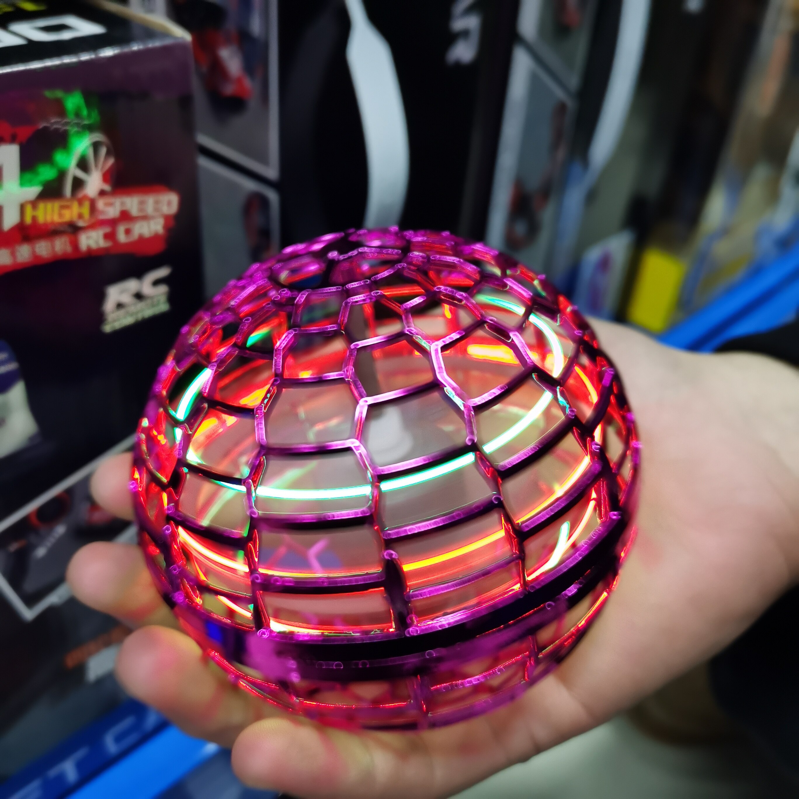 Flynova Pro Flying Toys, Flying Ball Spinner Hand Operated Drone for ...