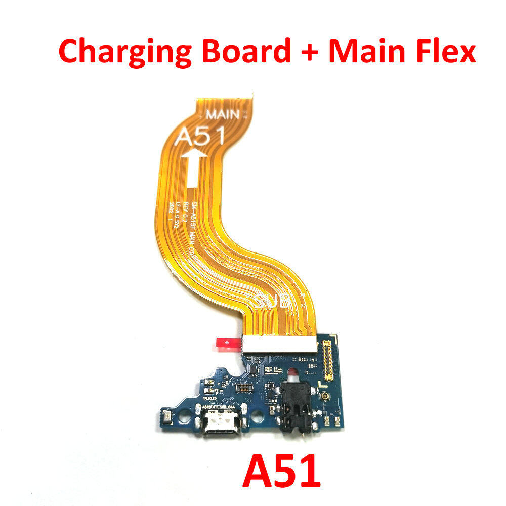 For Samsung A51 A515 A515F USB Charging Dock Port Board Connector Main Motherboard Flex Cable ...