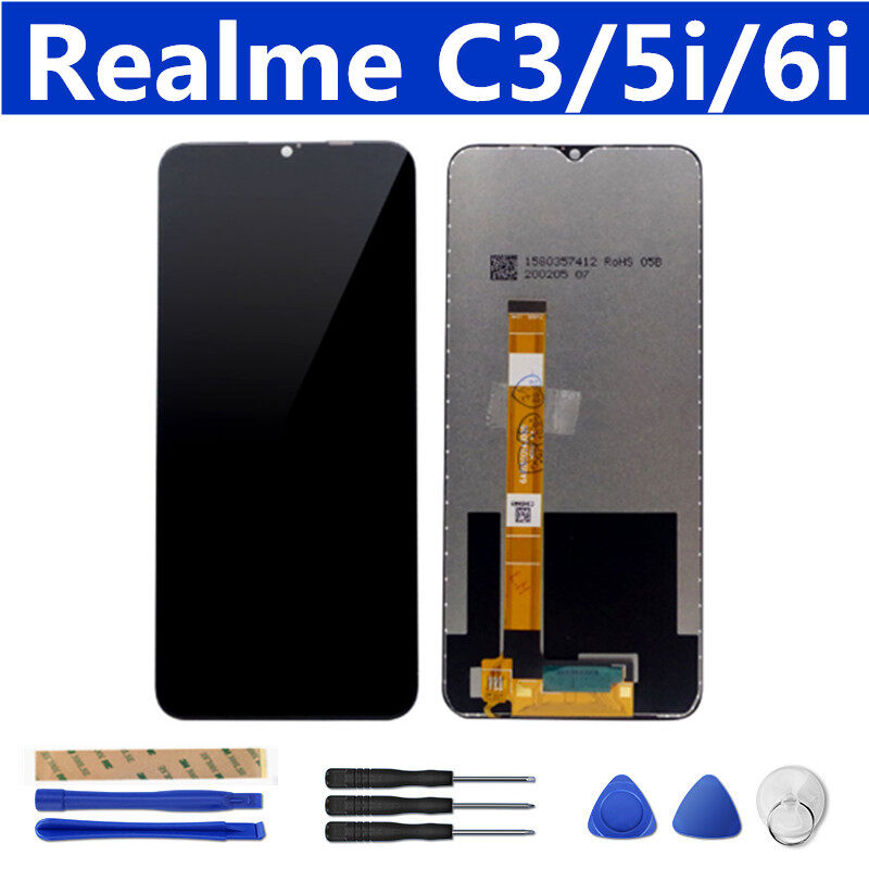 สำหรับ Realme C3 Realme 5i Realme 6i จอแสดงผล LCD หน้าจอสัมผัส ...