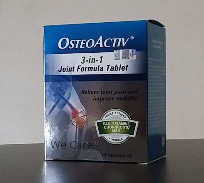 OsteoActiv 3-In-1 Joint Formula Tablets 10's x12 (Glucosamine 250mg ...