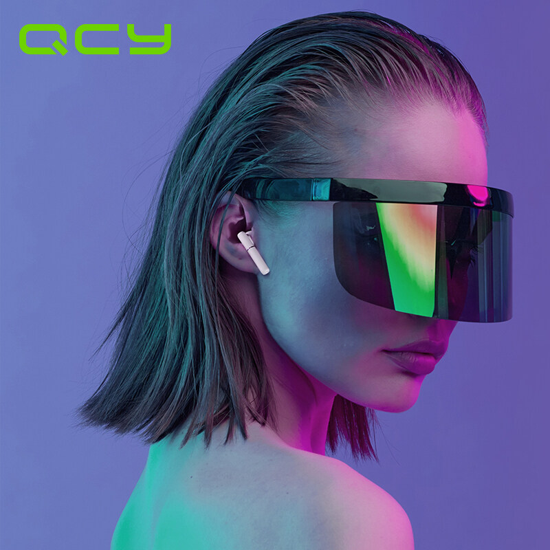 QCY T8S (รุ่นอัพเกรดจากM18) หูฟังบลูทูธไร้สาย True Wireless BT 5.1 กันน้ำ ลดเสียงดีเลย์ gaming ...