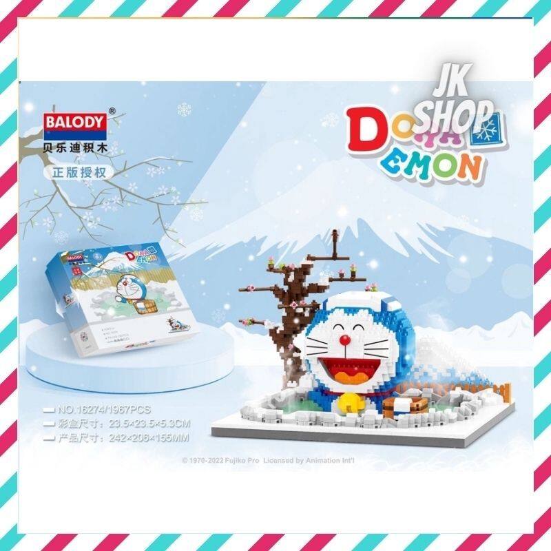 ⚠️现货⚠️ReadyStocks Doraemon blocks 温泉 小叮当 哆啦A梦 微钻颗粒积木 拼装 积木玩具 | Lazada