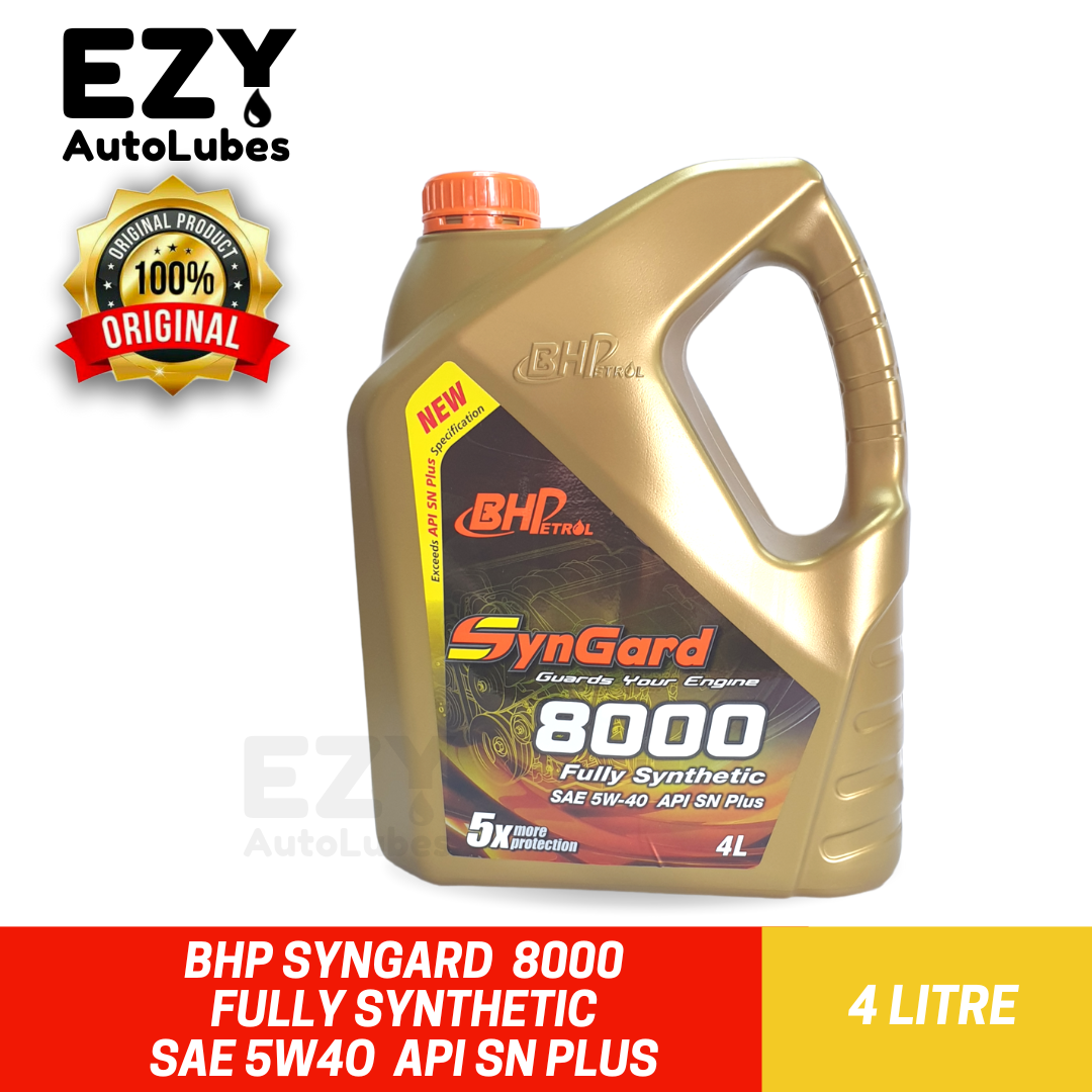 BHP SynGard 8000 Fully Synthetic 5W40 4L 👉 BHP Premium Engine Oil 100% ...