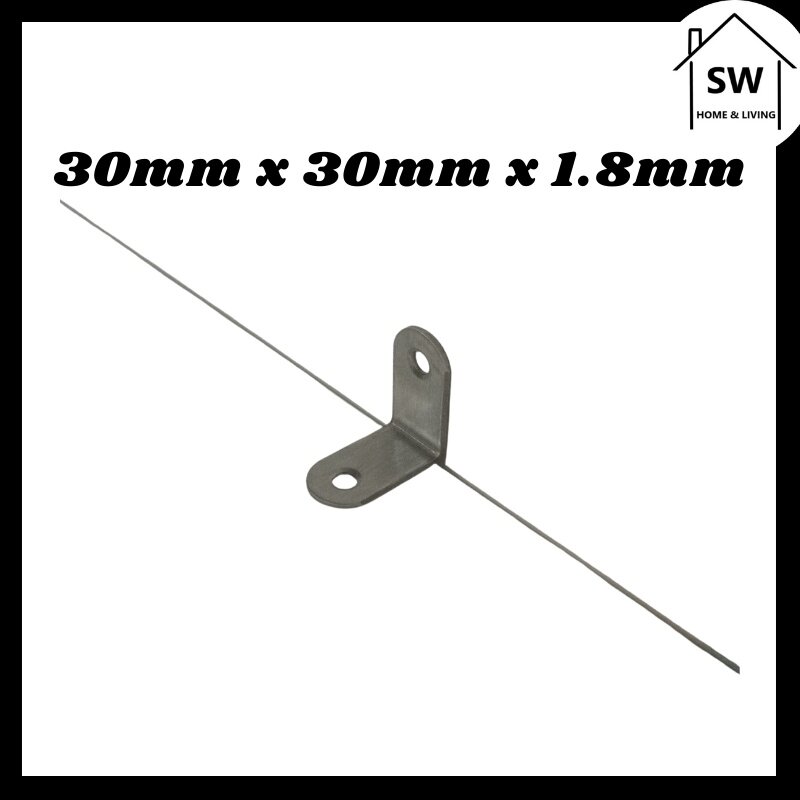 L Bracket Stainless Steel L Bracket Angle Bracket Sesiku L Rak Rack L ...