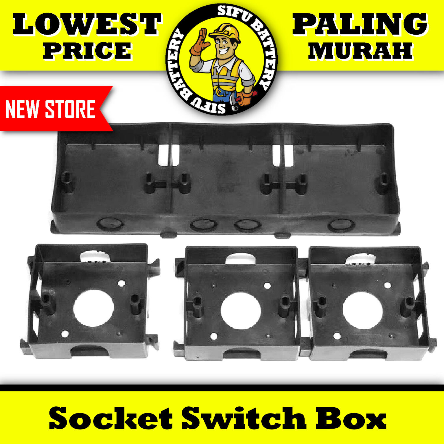 PVC Conceal Socket Switch Base / Nut Box / Surface Type Switch Box ...