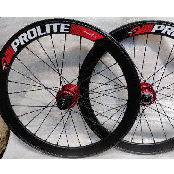Prolite Wheelset for 20 inch (451) Folding Bike 6 bolt Disc Support 8 ...