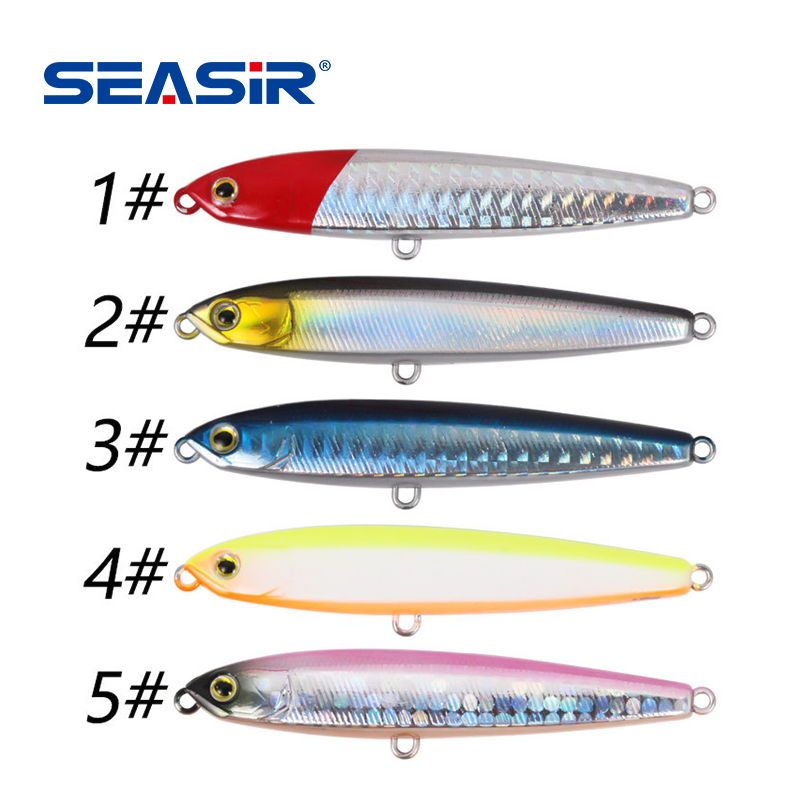 SEASIR Sinking Pencil Fishing Lure center of gravity transfer system ...