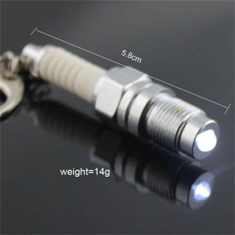 Great Heat Casual Fashion LED Key Chain Spark Plug Key Chain Keychain ...