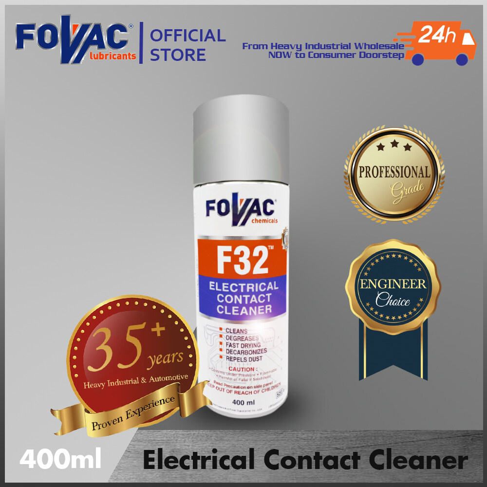 FOVAC F32 Electrical Contact Cleaner/ Degreaser/ Remover/ Cleaning ...