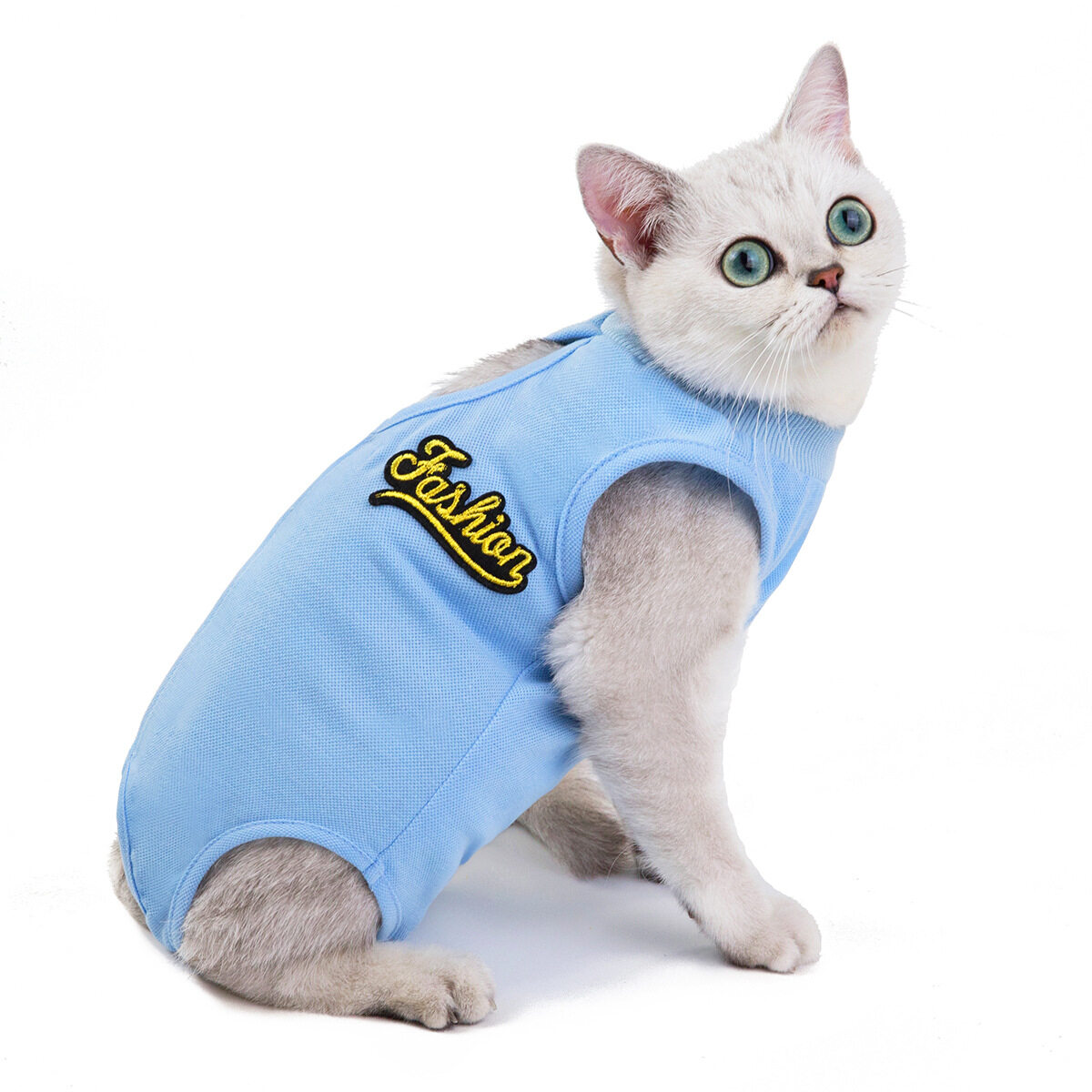 DY Loving Pure Pet Cat Retrieve After Surgery Clothing Pet Wound Anti ...